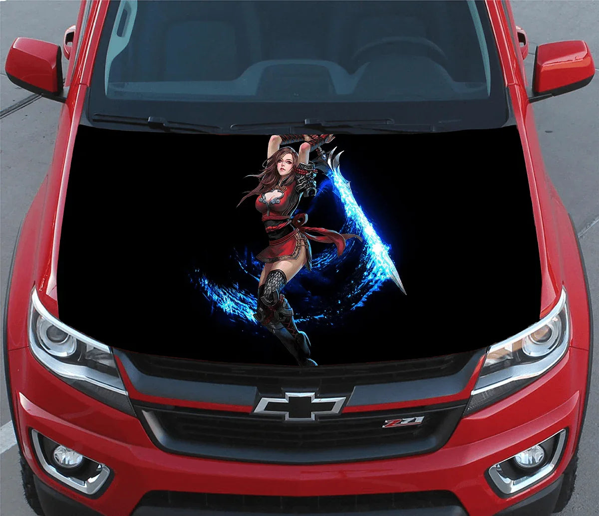 Fantasy Art, Sword Girls Car Hood Vinyl Decal High Quality Graphic ...
