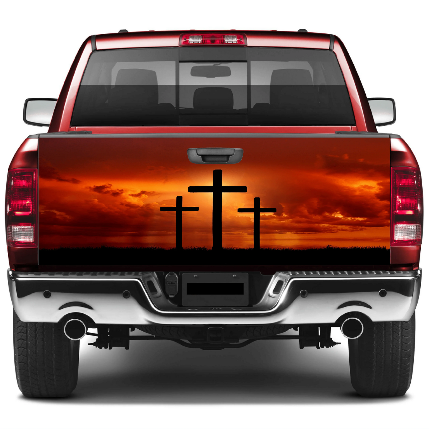 Tailgate Wraps For Trucks Wrap Vinyl Car Decals God Jesus Christian SU ...