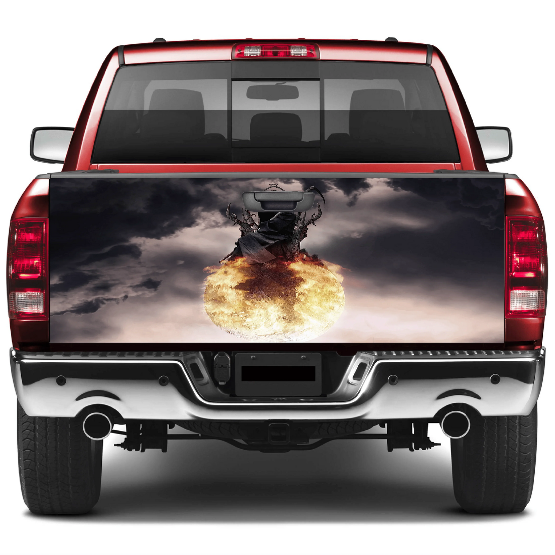 Tailgate Wraps For Trucks Wrap Vinyl Car Decals Grim Reaper SUV Car St ...