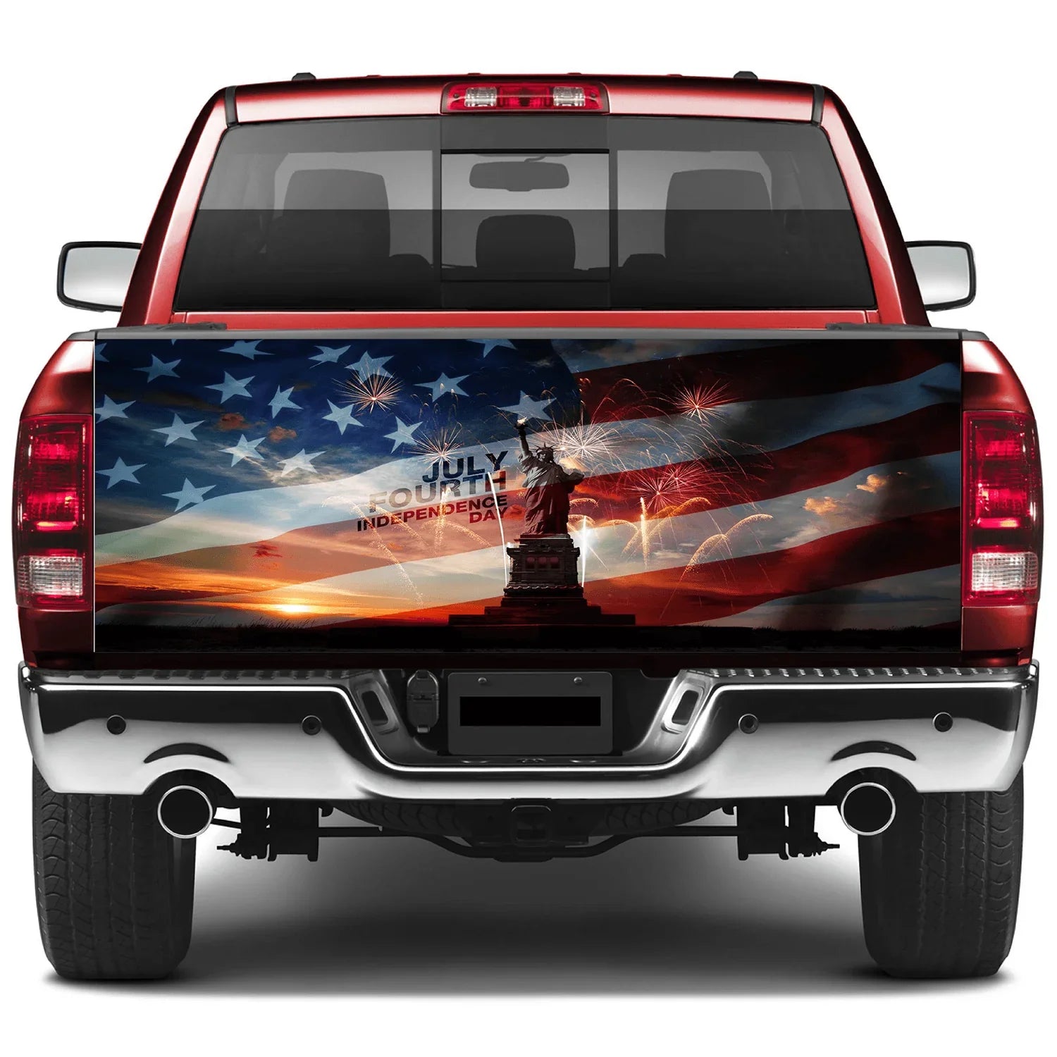 Tailgate Wraps For Trucks Wrap Vinyl Car Decals Independence Day USA S ...