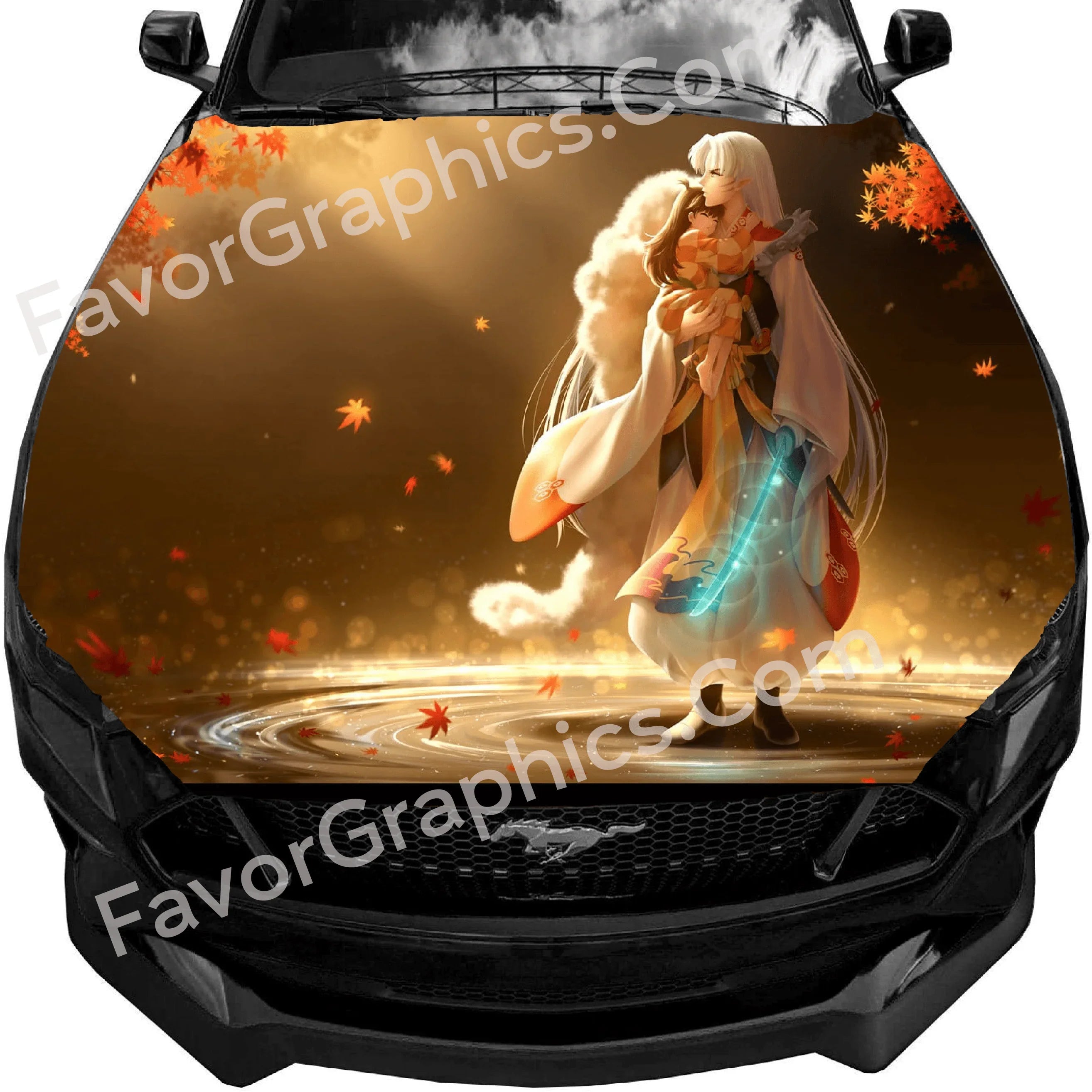 Inuyasha Car Decal Vinyl Hood Wrap High Quality Graphic – Favor Graphics