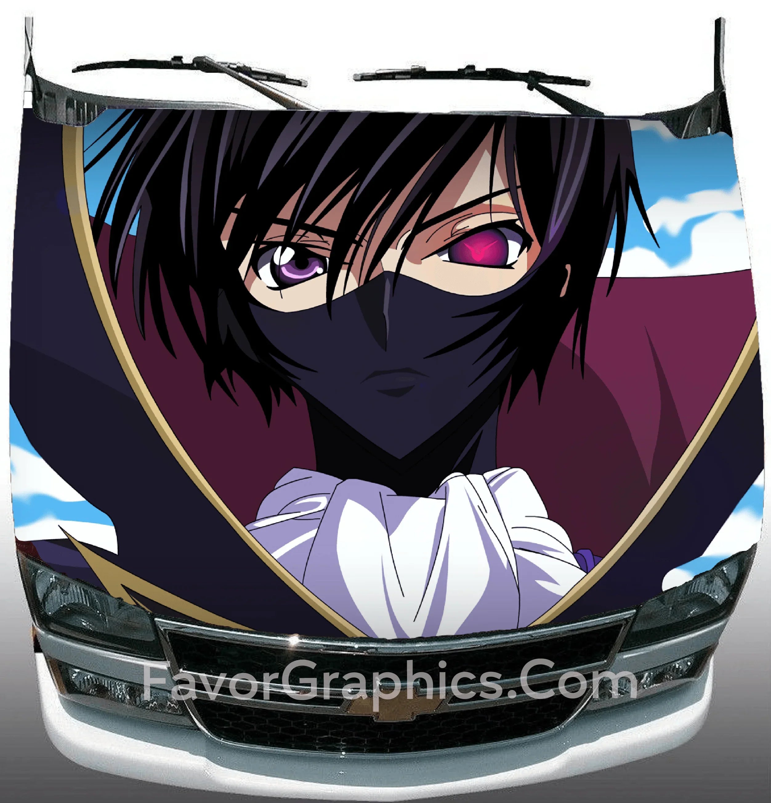 Lelouch Lamperouge (Code Geass) Car Decal Vinyl Hood Wrap – Favor Graphics