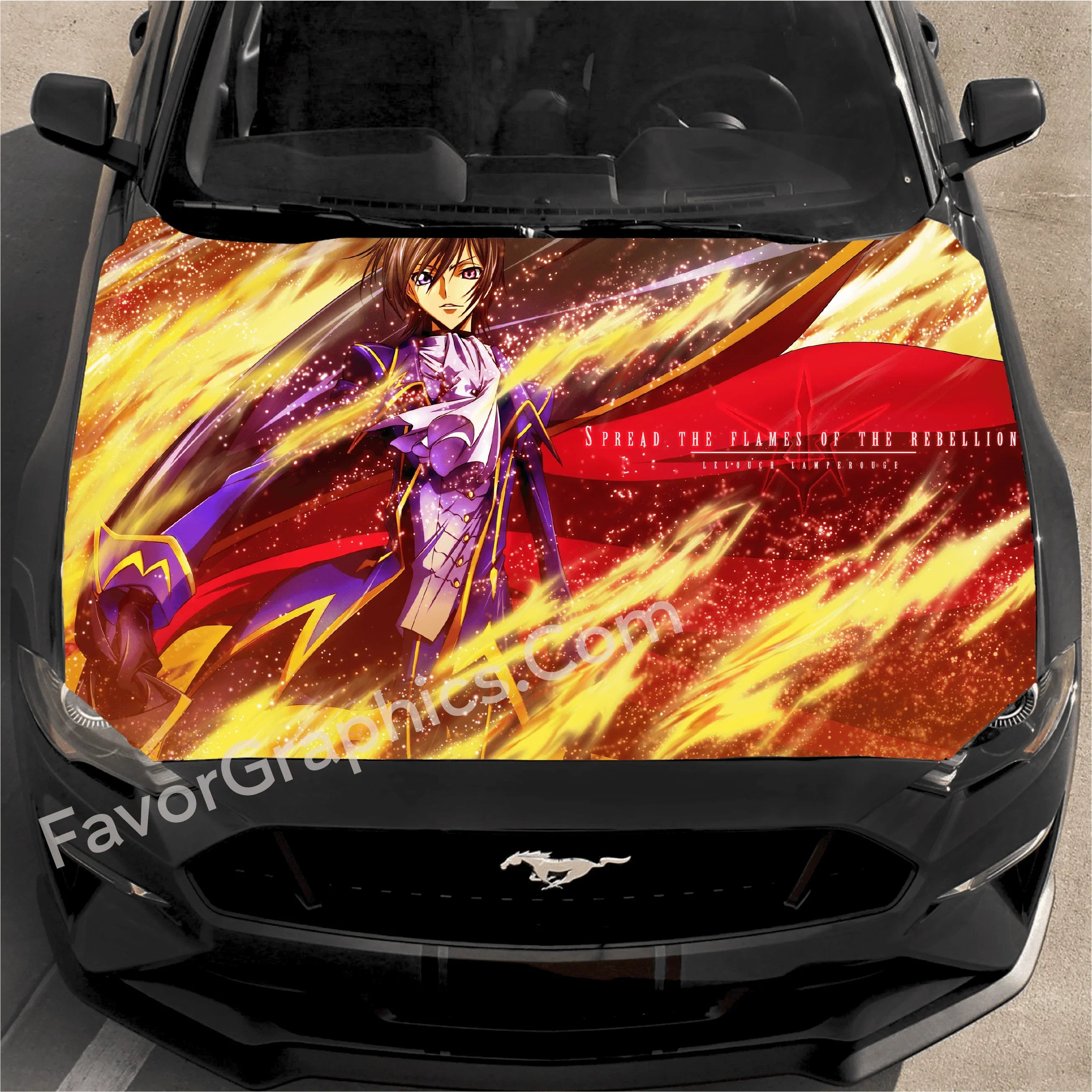 Lelouch Lamperouge (Code Geass) Car Decal Vinyl Hood Wrap – Favor Graphics