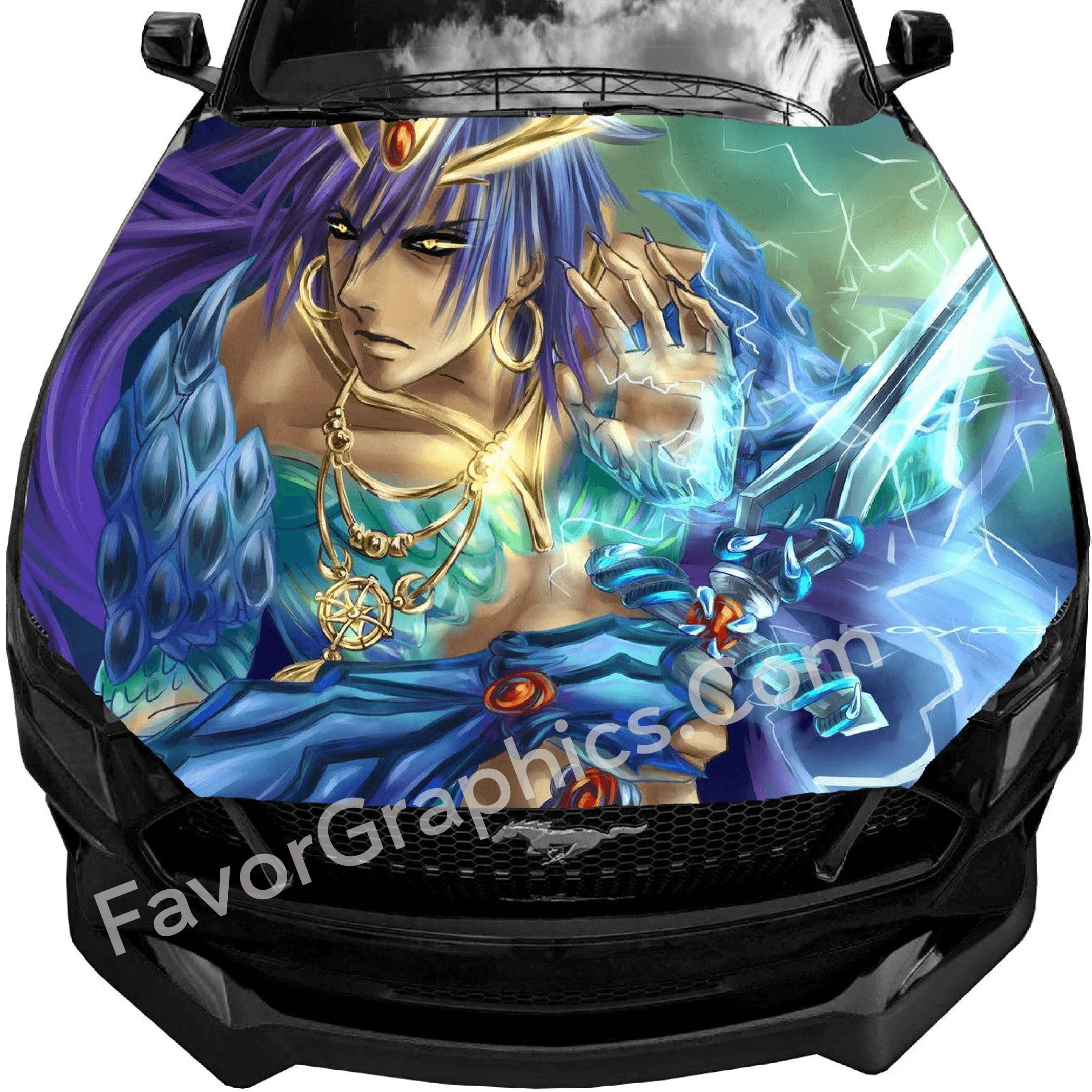 Magi- Adventure Of Sinbad Car Decal Vinyl Hood Wrap – Favor Graphics
