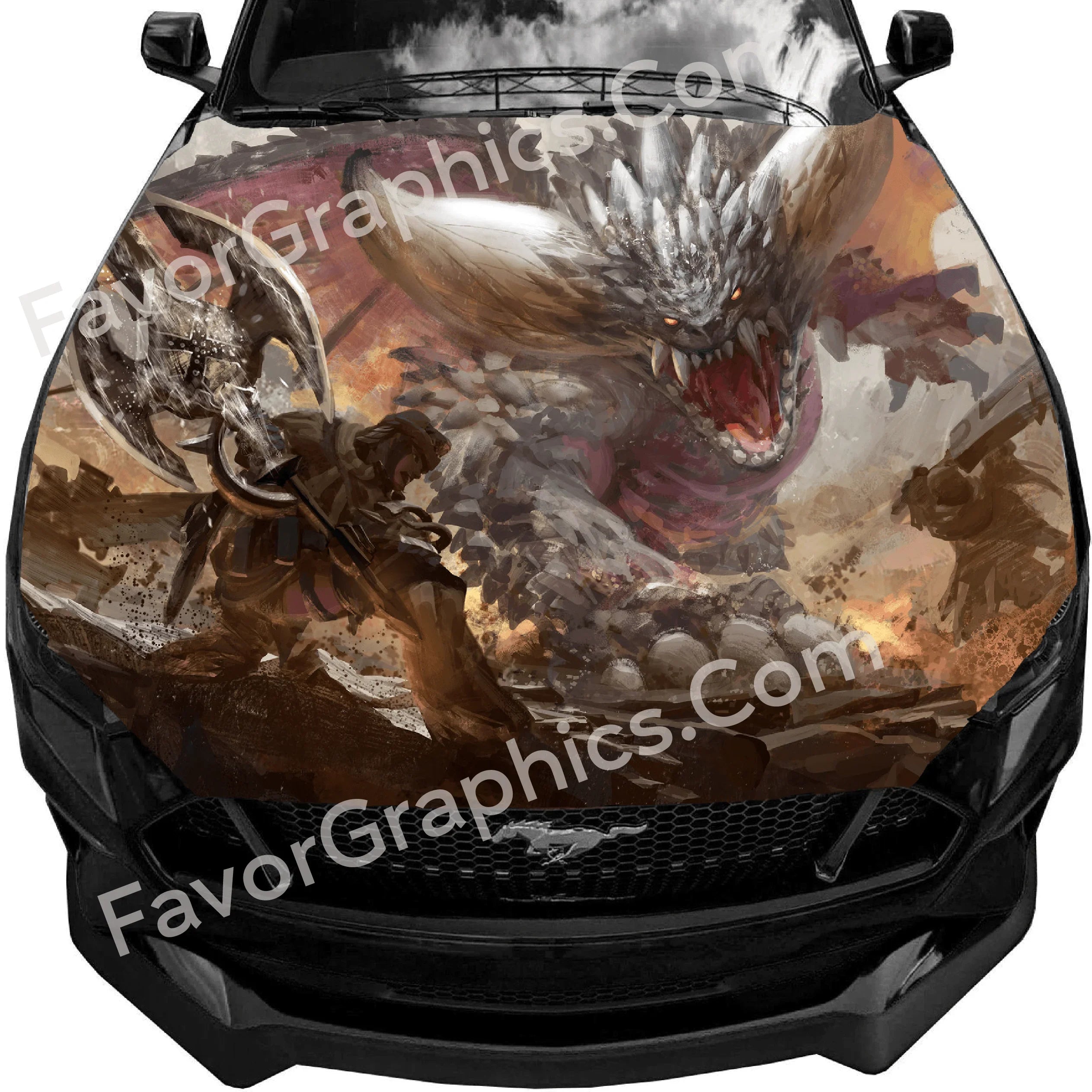 Monster Hunter World Car Decal Vinyl Hood Wrap – Favor Graphics