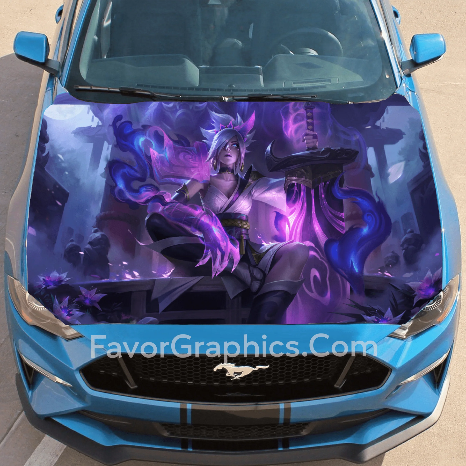 League of Legends Riven Car Decal Vinyl Hood Wrap High Quality Graphic ...