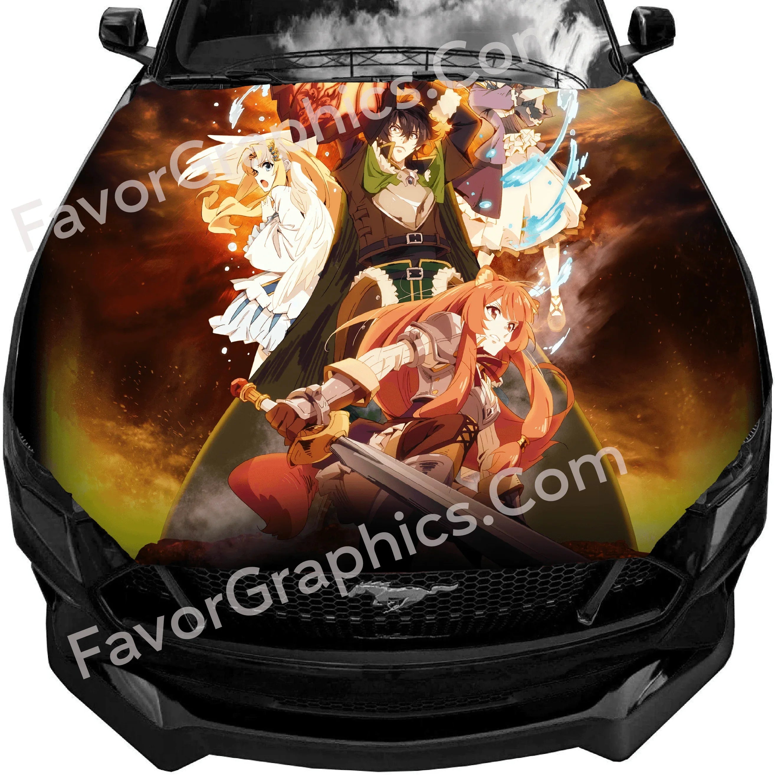 The Rising of the Shield Hero Car Decal Vinyl Hood Wrap – Favor Graphics