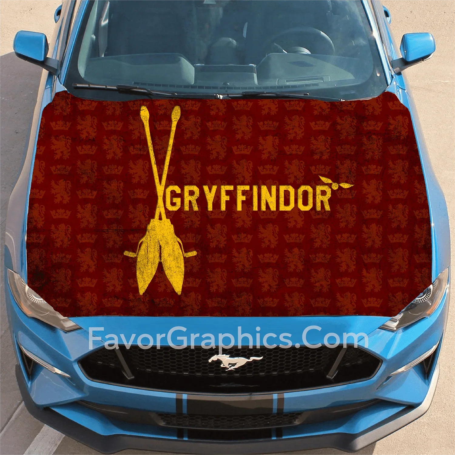 Harry Potter Gryffindor Car Hood Wrap Vinyl Decal – Favor Graphics