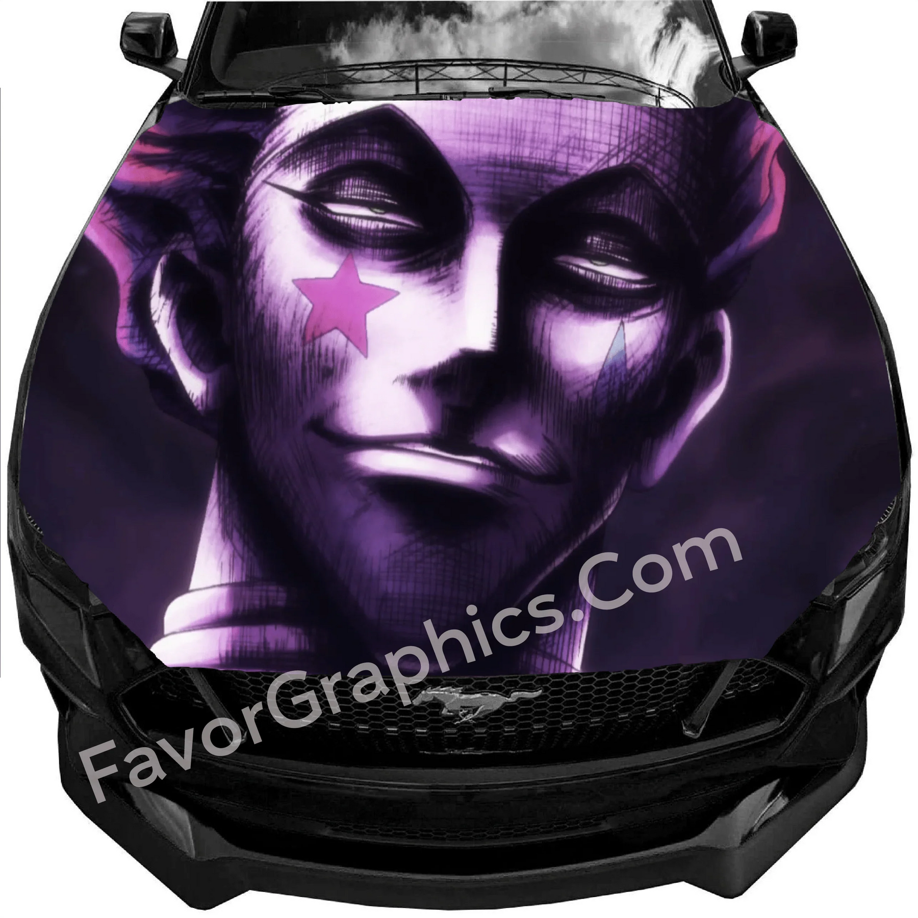 Hunter x Hunter Hisoka Car Decal Vinyl Hood Wrap – Favor Graphics