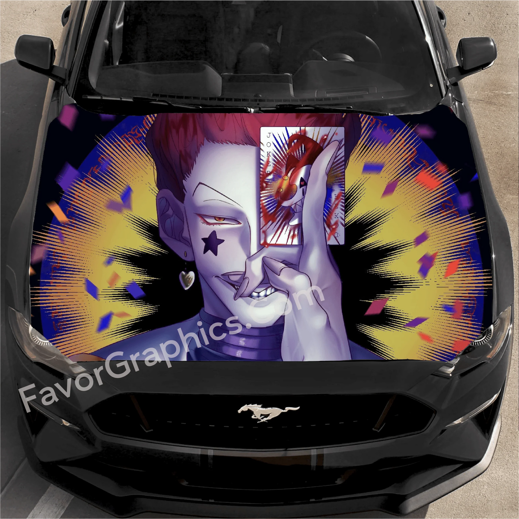 Hunter x Hunter Hisoka Car Decal Vinyl Hood Wrap – Favor Graphics