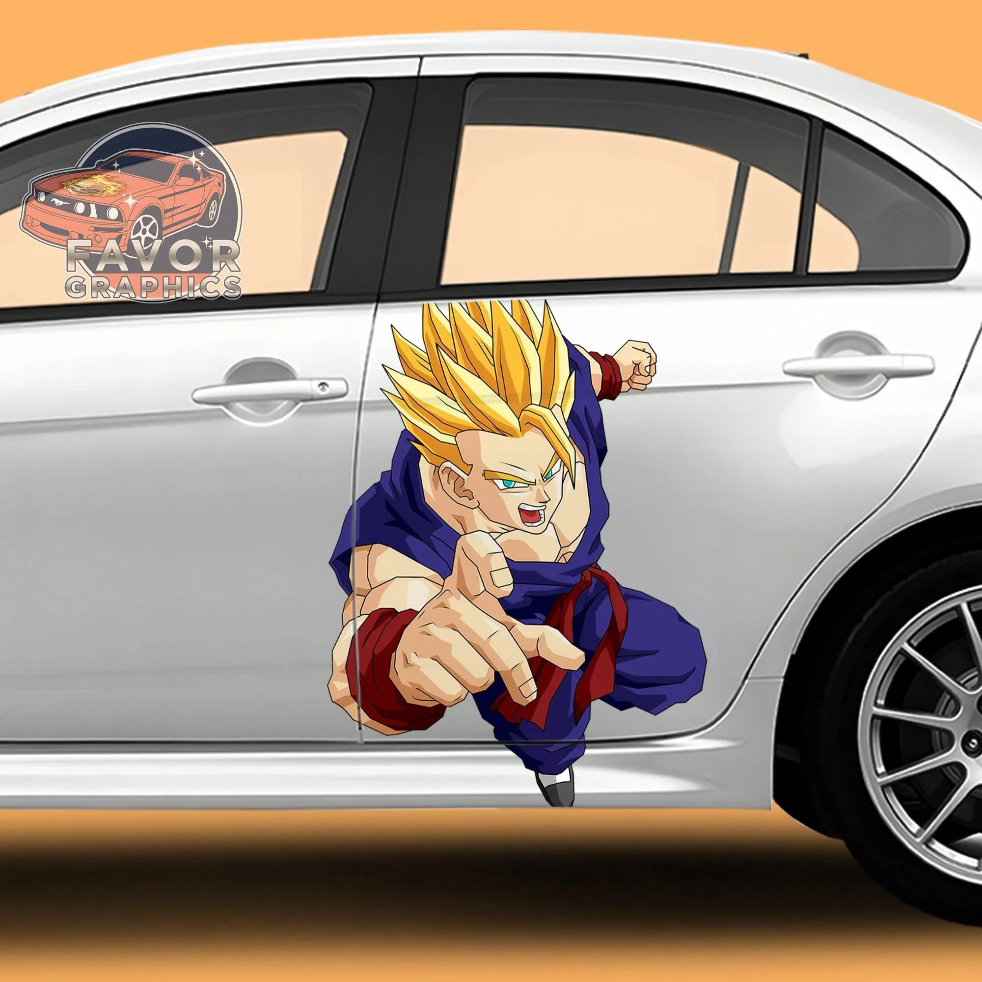 Gohan Dragon Ball Itasha Car Door Decal, Vinyl Sticker – Favor Graphics