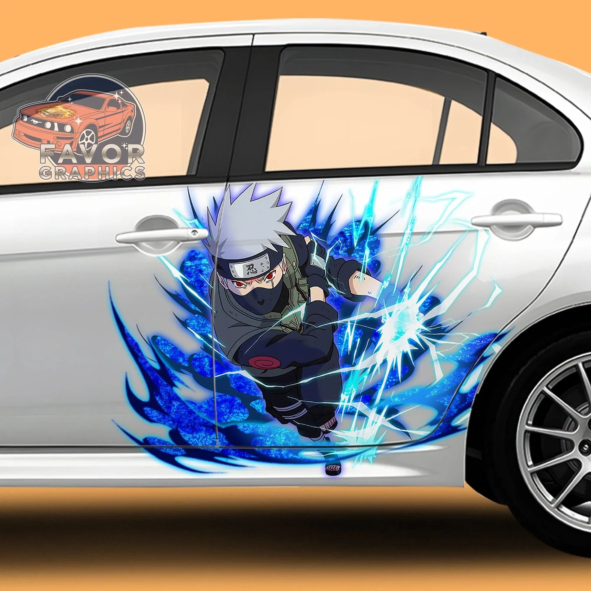 Kakashi Hatake Naruto Car Door Decal, Vinyl Sticker – Favor Graphics